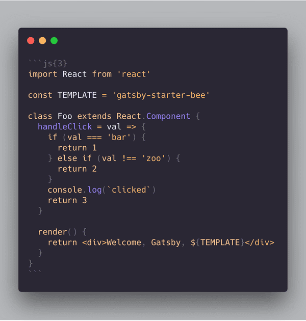 Welcome Bee starter | Gatsby Start